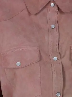 SALVATORE SANTORO Buttoned Suede Shirt
