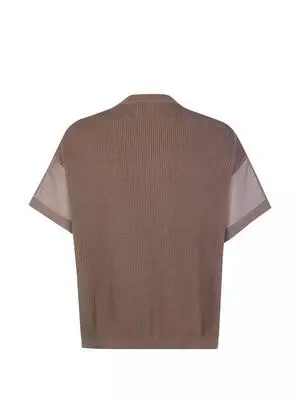 Brunello Cucinelli Ribbed Sheer Sweater