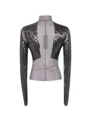 Rick Owens Sequin-embellished Zip-up Jacket