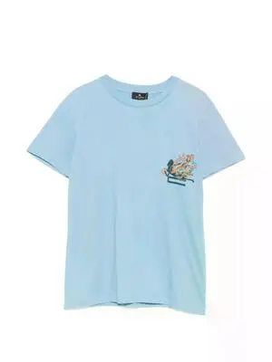 Etro Paisley Print T-shirt - Blue
