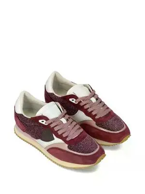 Philippe Model Blville Glitter Panel Sneakers