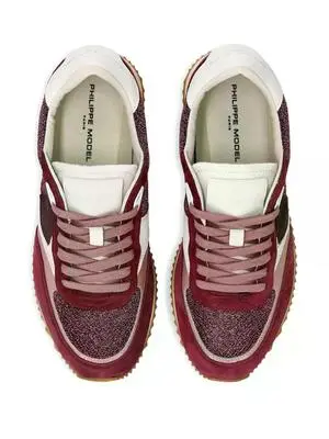 Philippe Model Blville Glitter Panel Sneakers