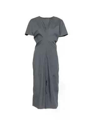 Soeur Ella Crew-neck Midi Dress - Grey