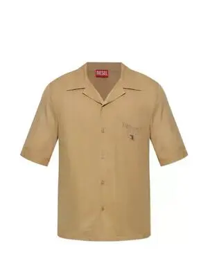 DIESEL® S-ketlir Embroidered Short-sleeve Shirt - Neutrals