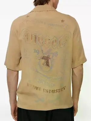DIESEL® S-ketlir Embroidered Short-sleeve Shirt - Neutrals