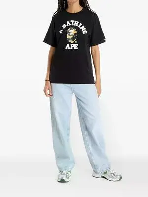 A BATHING APE 1st Camo College Tee - Black