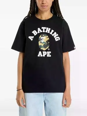 A BATHING APE 1st Camo College Tee - Black