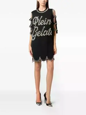 Philipp Plein Embellished Mini Dress