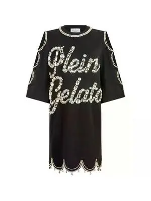 Philipp Plein Embellished Mini Dress - Black
