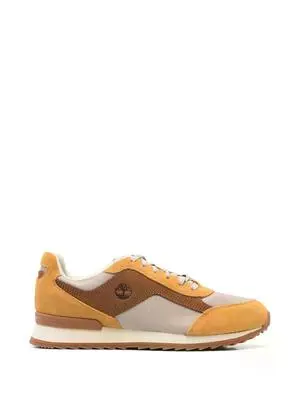 Timberland Logo Leather Sneakers - Neutrals