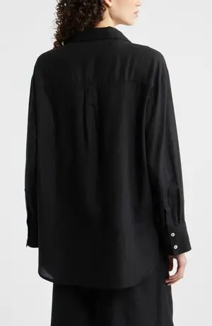 Nordstrom Cover-up Shirt - Black