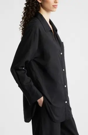 Nordstrom Cover-up Shirt - Black