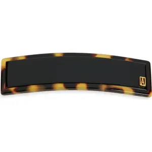 Alexandre De Paris Tortoiseshell Pattern Barrette - Black And Tortoise
