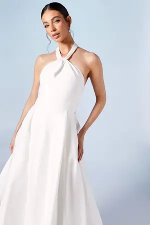 Coast Satin Halterneck Wedding Dress