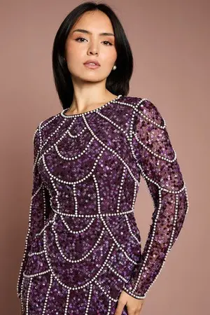 Coast Petite Embellished Mini Dress