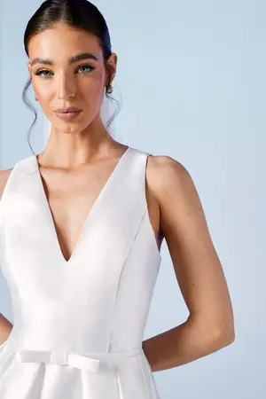 Coast Bow Waist Maxi Wedding Dress