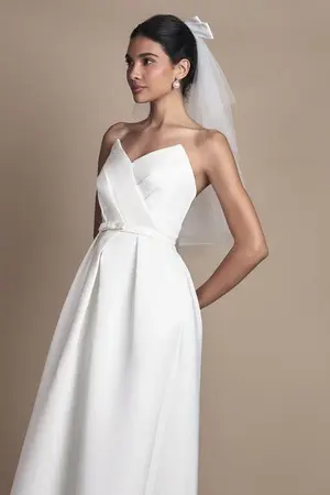 Coast Sweetheart Neckline Maxi Wedding Dress