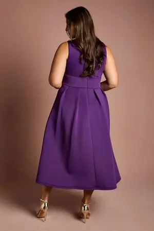 Coast Plus V-neck Plunge Midi Dress