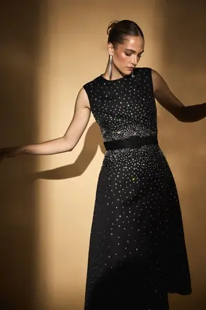 Coast Hotfix Diamante Midi Dress