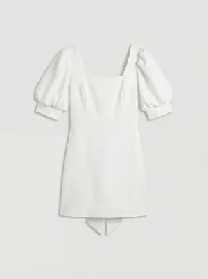 Coast Taffeta Bow Back Mini Dress