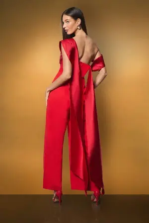 Coast Bardot Contrast Twill Jumpsuit