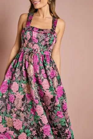 Coast Jacquard Corset Midi Dress