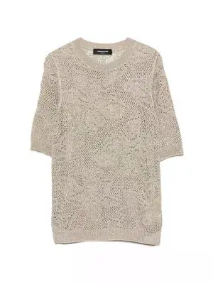 Fabiana Filippi Open-knit T-shirt