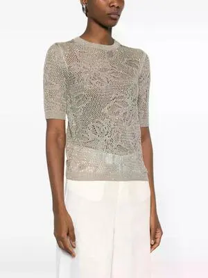 Fabiana Filippi Open-knit T-shirt
