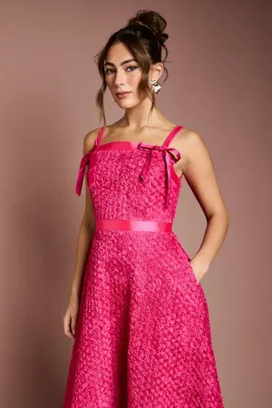 Coast 3d Floral Strappy Midi Dress