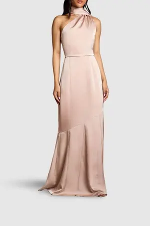 Coast Satin One Shoulder Maxi Dress