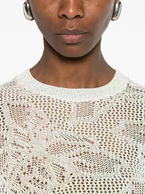 Fabiana Filippi Openwork Sparkle T-shirt