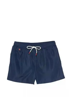 Kiton Drawstring Swim Shorts - Blue