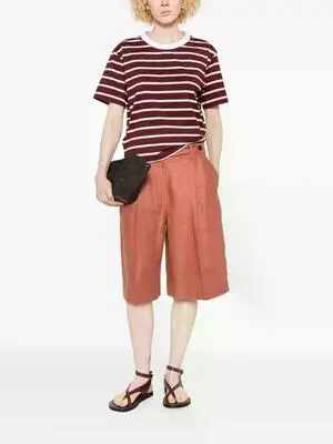 Brunello Cucinelli Pleated Shorts - Orange