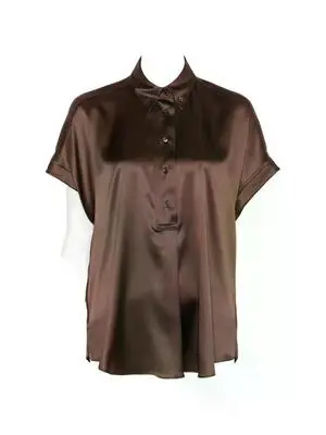 Brunello Cucinelli Buttoned Blouse - Brown