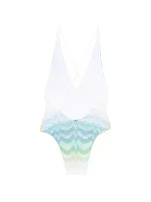 Missoni Cross-back Chevron Swimsuit