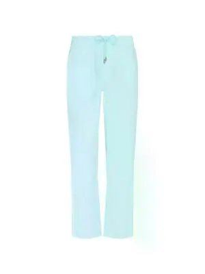 Vilebrequin Drawstring-waist Linen Trousers - Blue