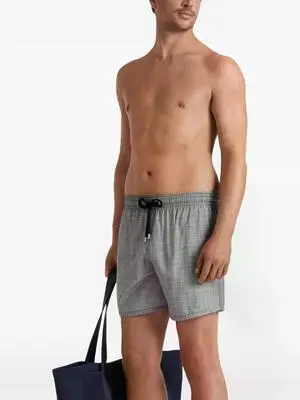 Vilebrequin Prince Of Wales Check Swim Shorts - Grey