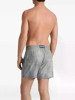 Vilebrequin Prince Of Wales Check Swim Shorts - Grey