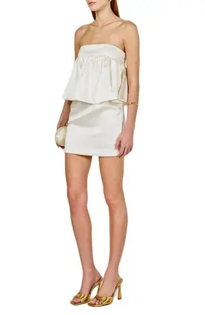 Endless Rose Strapless Satin Minidress