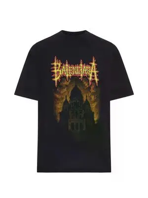 Balenciaga Graphic T-shirt - Black