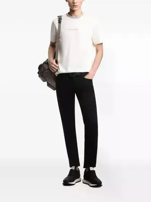 Emporio Armani Heavy Jersey T-shirt With Ea Generation Embroidery