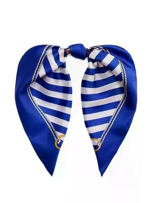 Ralph Lauren Striped Scarf - Blue