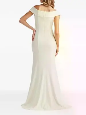 Tadashi Shoji Embellished Slit Dress - Neutrals