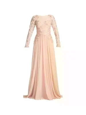 Tadashi Shoji Floral Long-sleeved Dress - Pink