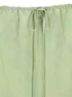 Saint Laurent Lace Trim Midi Skirt