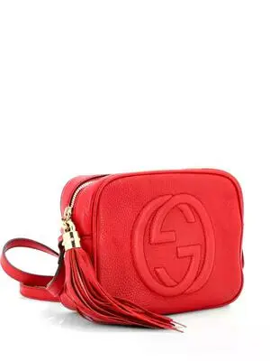 Gucci Soho Disco Leather Small Crossbody Bag - Red