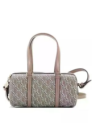 Gucci Convertible Duffle Bag Gg Shadow Coated Canvas Small Shoulder Bag