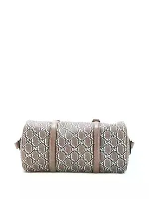 Gucci Convertible Duffle Bag Gg Shadow Coated Canvas Small Shoulder Bag