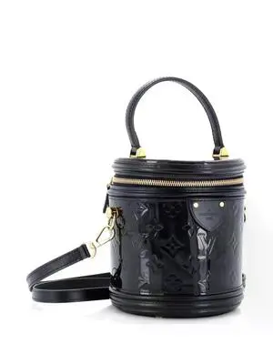 LOUIS VUITTON Cannes Handbag Monogram Vernis Crossbody - Black