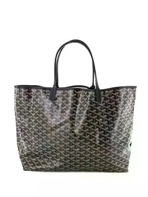 Goyard Saint Louis Coated Canvas Gm Tote Bag - Black